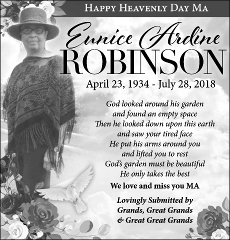 Eunice Robinson Obituary (2023) - Legacy Remembers