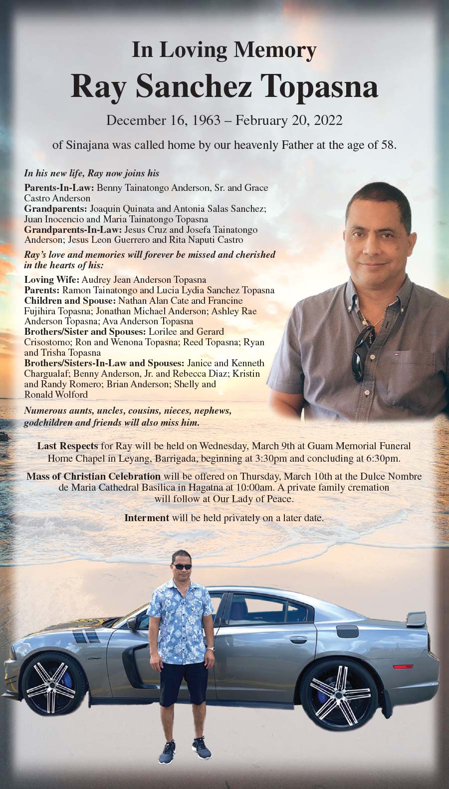 Ray Topasna Obituary (1963 - 2022) - Barrigada, Guam - Pacific Daily News