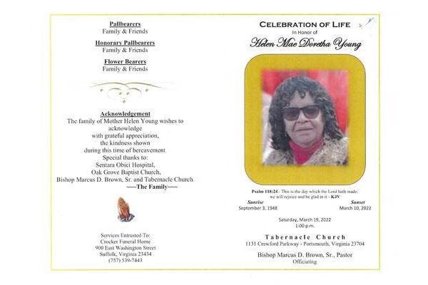 Helen M. Young Obituary (1948 - 2022) - Legacy Remembers