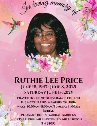 Ruthie Price Obituary (1947 - 2025) - Memphis, TN - The Daily Memphian