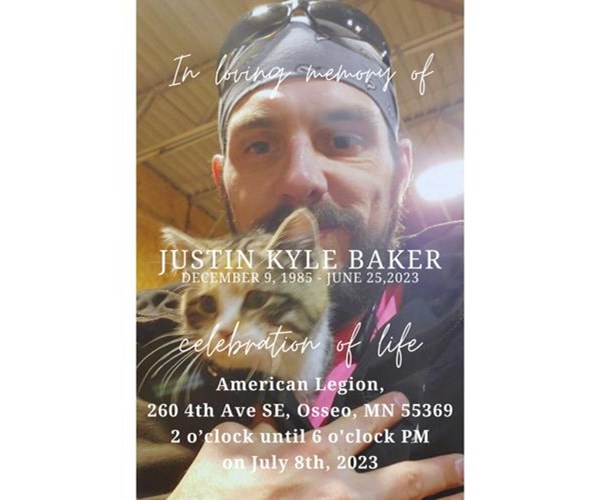 Justin Kyle Baker Obituary (2023) - Minneapolis, MN - Cremation Society ...