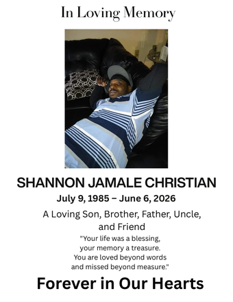 Shannon Christian Obituary and Online Memorial (2026)