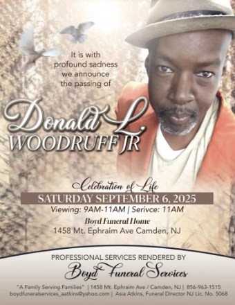Donald Woodruff Obituary (2025) - Camden, NJ - Boyd Funeral Home - Camden