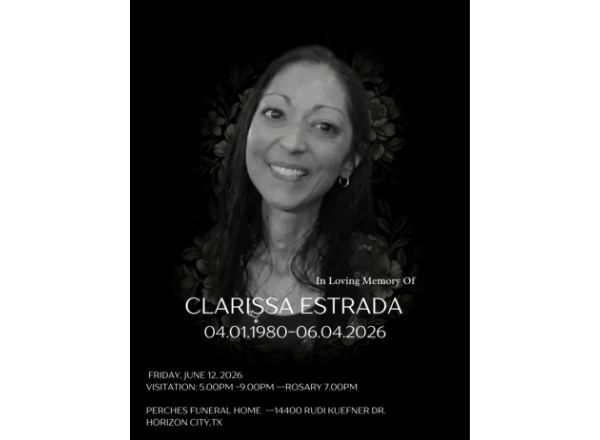 Clarissa Estrada Obituary (2026) - El Paso, TX - Perches Funeral Home ...
