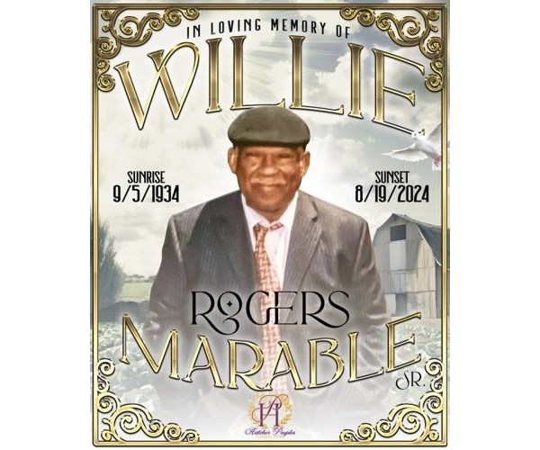 Willie Rogers Marable Sr. Obituary (2024) - Thomasville, GA - Hatcher ...
