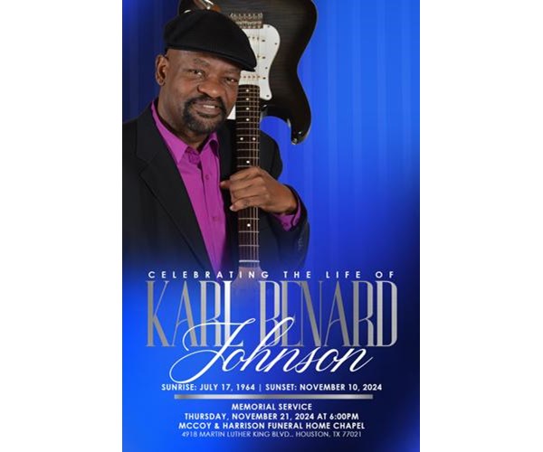 Karl Johnson Obituary (2024) - Houston, TX - McCoy & Harrison Funeral ...