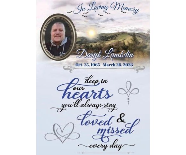 Daryl Wayne Lambdin Obituary (2023) - Middlesboro, KY - Green Hills ...