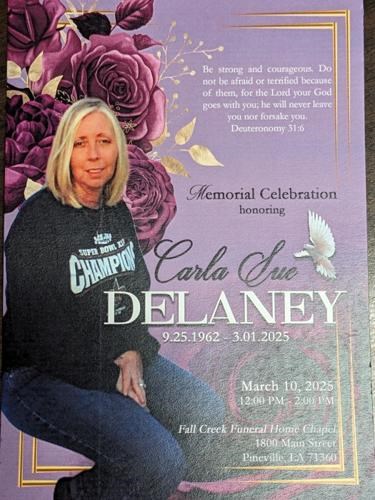 Carla Sue Delaney Obituary (2025) - Pineville, LA - Fall Creek Funeral ...