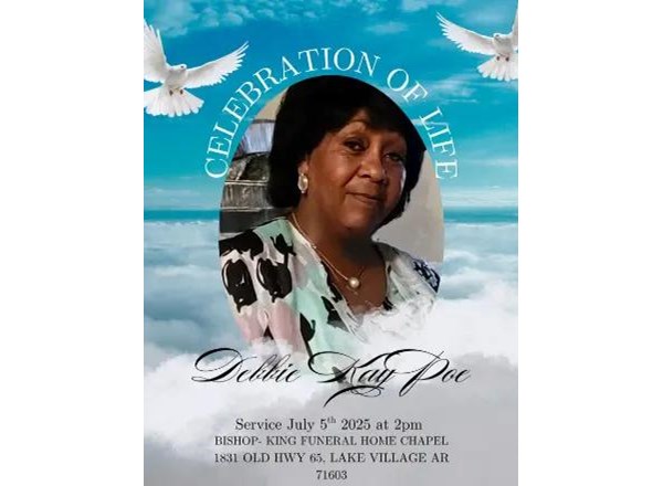 Debbie Kay Poe Obituary (2025) - Lake Village, AR - Bishop-King Funeral ...