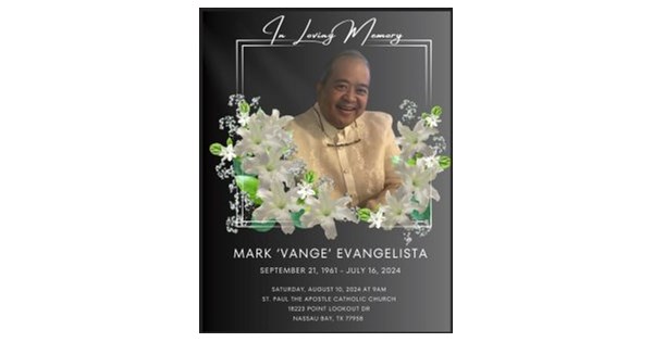 Mark Evangelista Obituary (2024) - La Marque, TX
