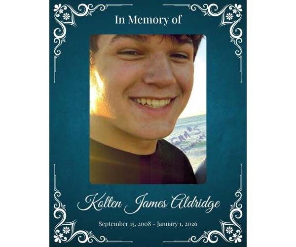 Kolten James Aldridge Obituary (2026) - Oak Grove, MO - Royer Funeral ...