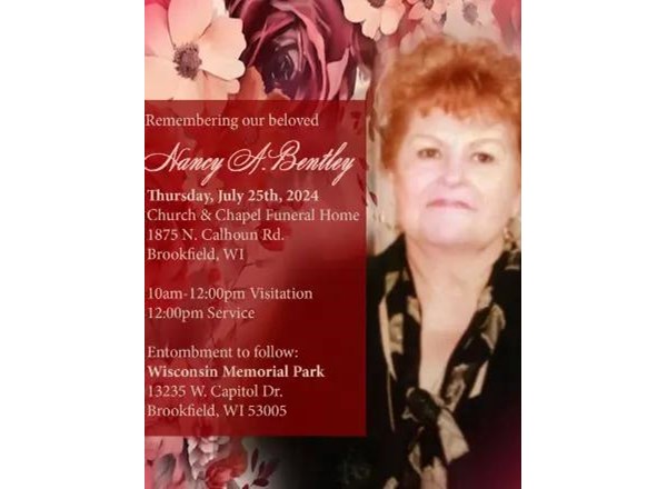 Nancy A. Bentley Obituary (2024) - New Berlin, WI - Church & Chapel ...