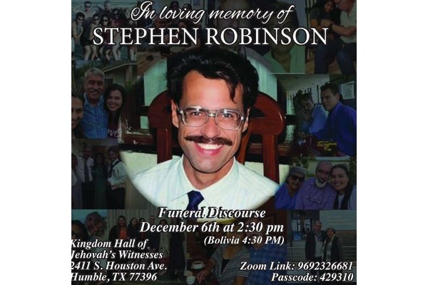 Stephen Douglas Robinson Sr. Obituary (2025) - Humble, TX 77338, TX ...