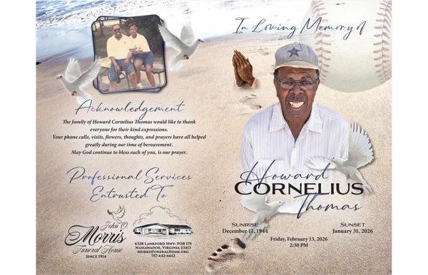 Howard Cornelius Thomas Sr Obituary (2026) - Exmore, VA - John O ...