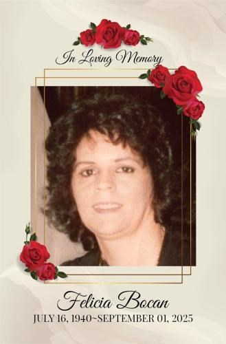 Felicia Bocan Obituary (2025) - Scranton, PA - The Edward J Chomko ...