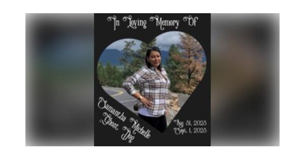 Samantha Michelle Ghost Dog Obituary (2023) - Pine Ridge, SD - Sioux ...