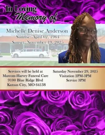 Michele Denise Anderson Obituary (2025) - Kansas City, MO - Marcom ...