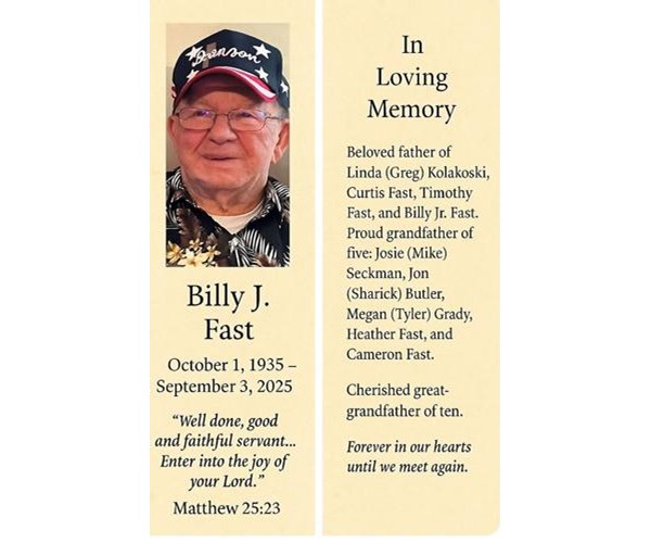 Bill Fast Obituary (1935 - 2025) - Churubusco, IN - WFFT-TV 55 News