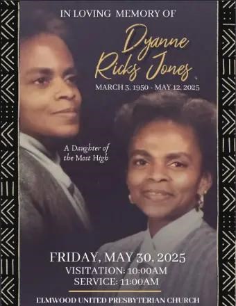 Dyanne Ricks "Dianne" Jones Obituary (2025) - Newark, NJ - Whigham ...
