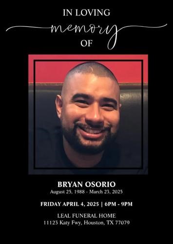 Bryan Osorio Obituary and Online Memorial (2025)