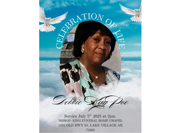 Debbie Kay Poe Obituary (2025) - Lake Village, AR - Bishop-King Funeral ...