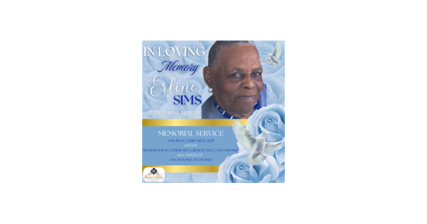 Erline Sims Obituary (2025) - San Antonio, TX - Bell & Bell Funeral ...
