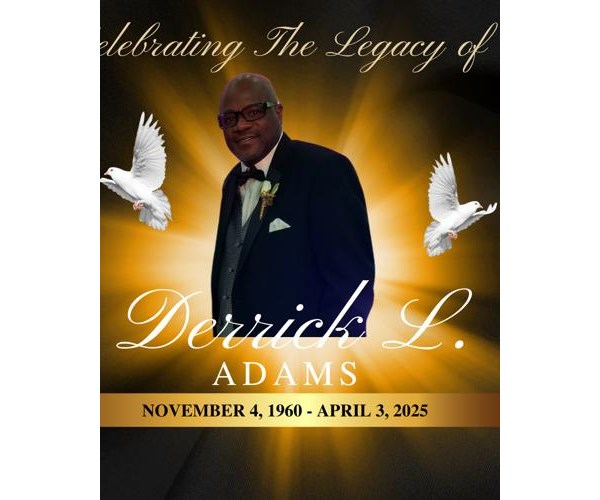 Derrick Lamar Adams Obituary (2025) - Detroit, MI - James H Cole Home ...