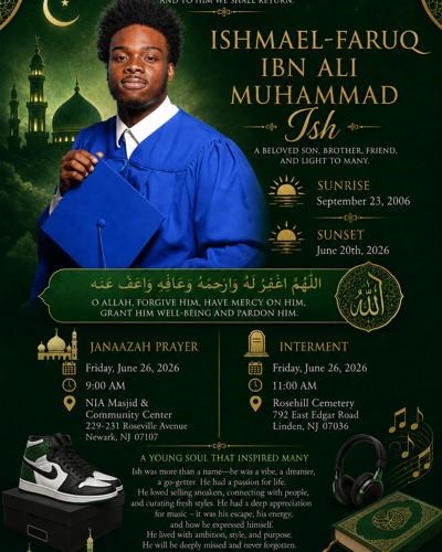 Ishmael-Faruq Ibn Ali Muhammad Obituary (2026) - Trenton, NJ - Al ...