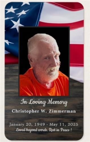 Christopher Zimmerman Obituary (January 20, 1949 - May 11, 2025 ...