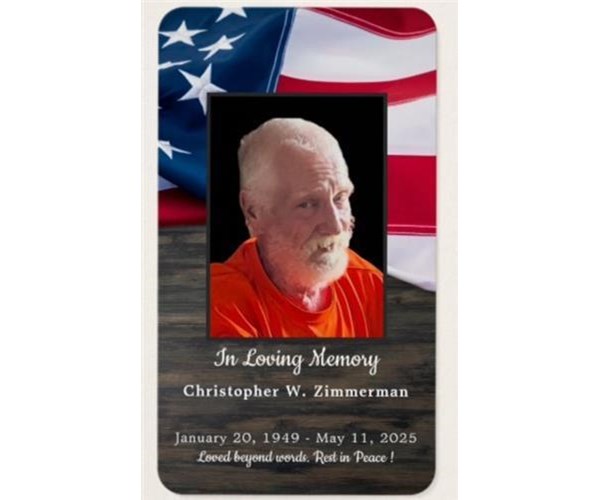 Christopher Zimmerman Obituary (January 20, 1949 - May 11, 2025 ...