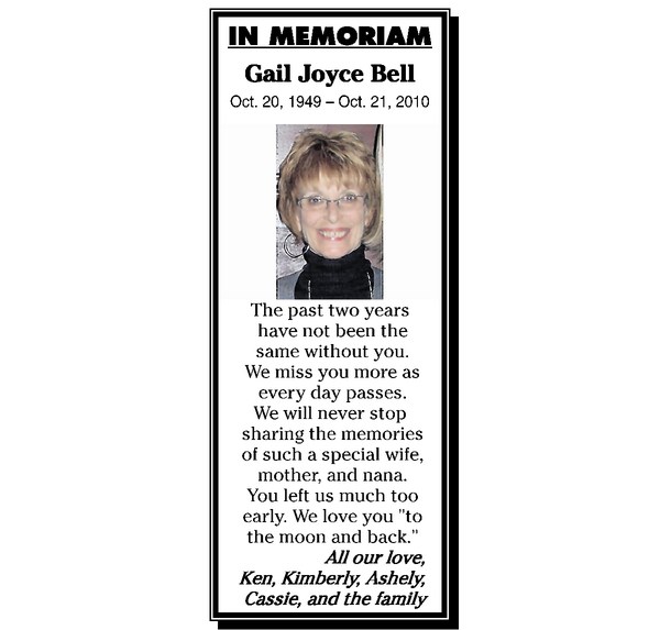 Gail Bell Obituary (2012) - South Bend, IN - South Bend Tribune