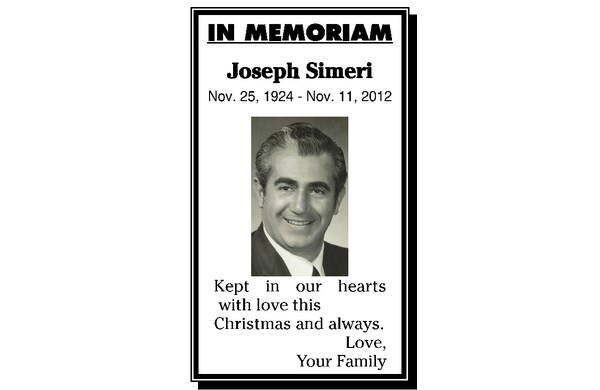 Joseph Simeri Obituary (2012) - South Bend, IN - South Bend Tribune