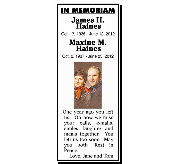 James Haines Obituary (2013) - South Bend, IN - South Bend Tribune