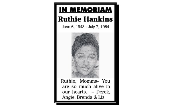 Ruthie Hankins Obituary (2013) - South Bend, IN - South Bend Tribune