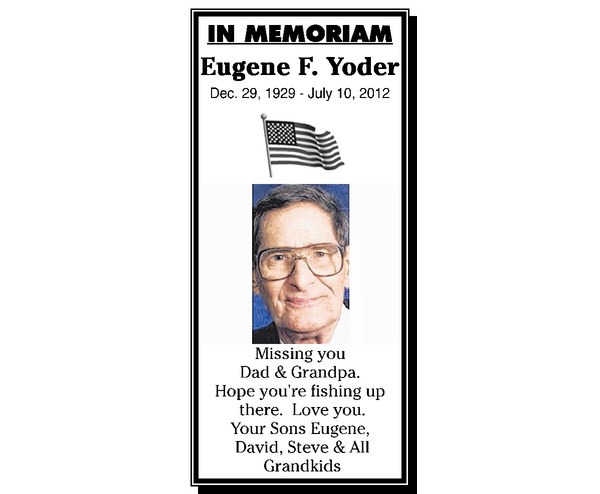 Eugene Yoder Obituary (2013) - South Bend, IN - South Bend Tribune