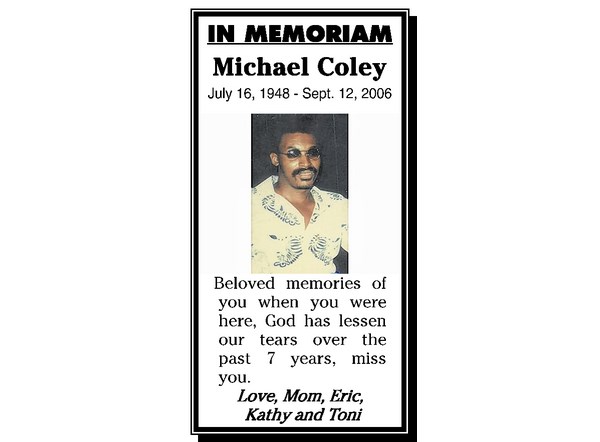 Michael Coley Obituary (2013) - South Bend, IN - South Bend Tribune