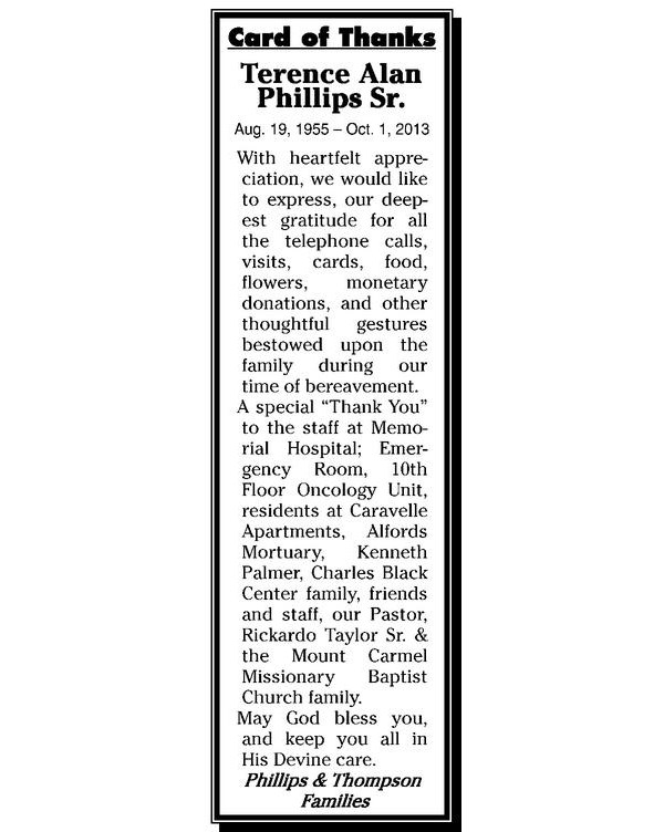 Terence Phillips Obituary (2013) - South Bend, IN - South Bend Tribune