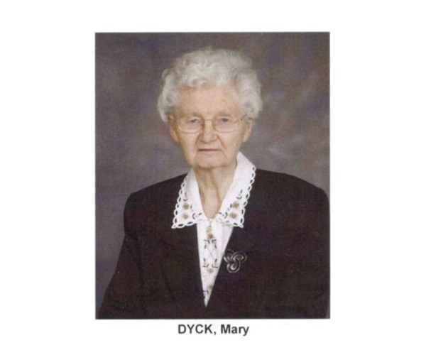 Mary DYCK Obituary (1926 - 2021) - Waterloo, ON - Waterloo Region Record