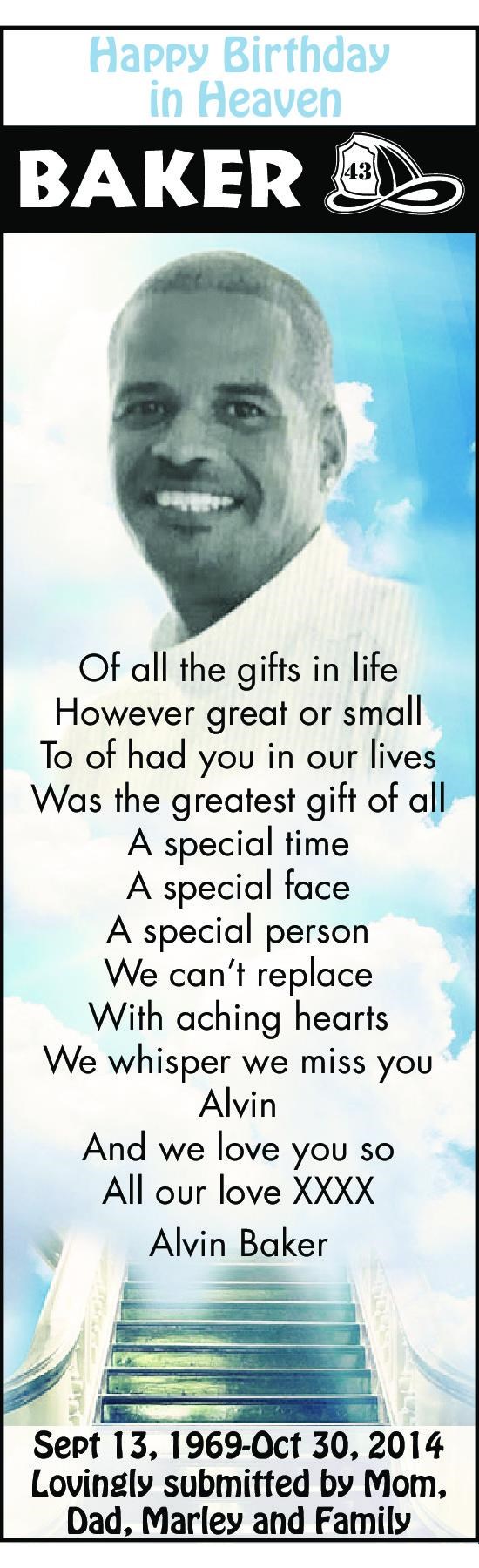 Alvin Baker Obituary (2016) - Unknown, Bermuda - The Royal Gazette
