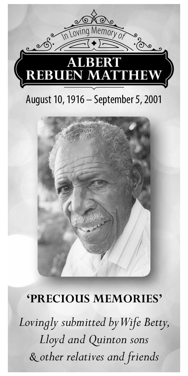 Albert Matthew Obituary (2019) - Warwick, Bermuda - The Royal Gazette