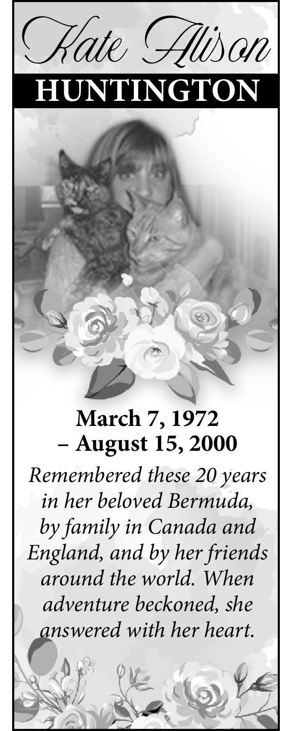 Kate Huntington Obituary (2020) - Hamilton, Bermuda - The Royal Gazette