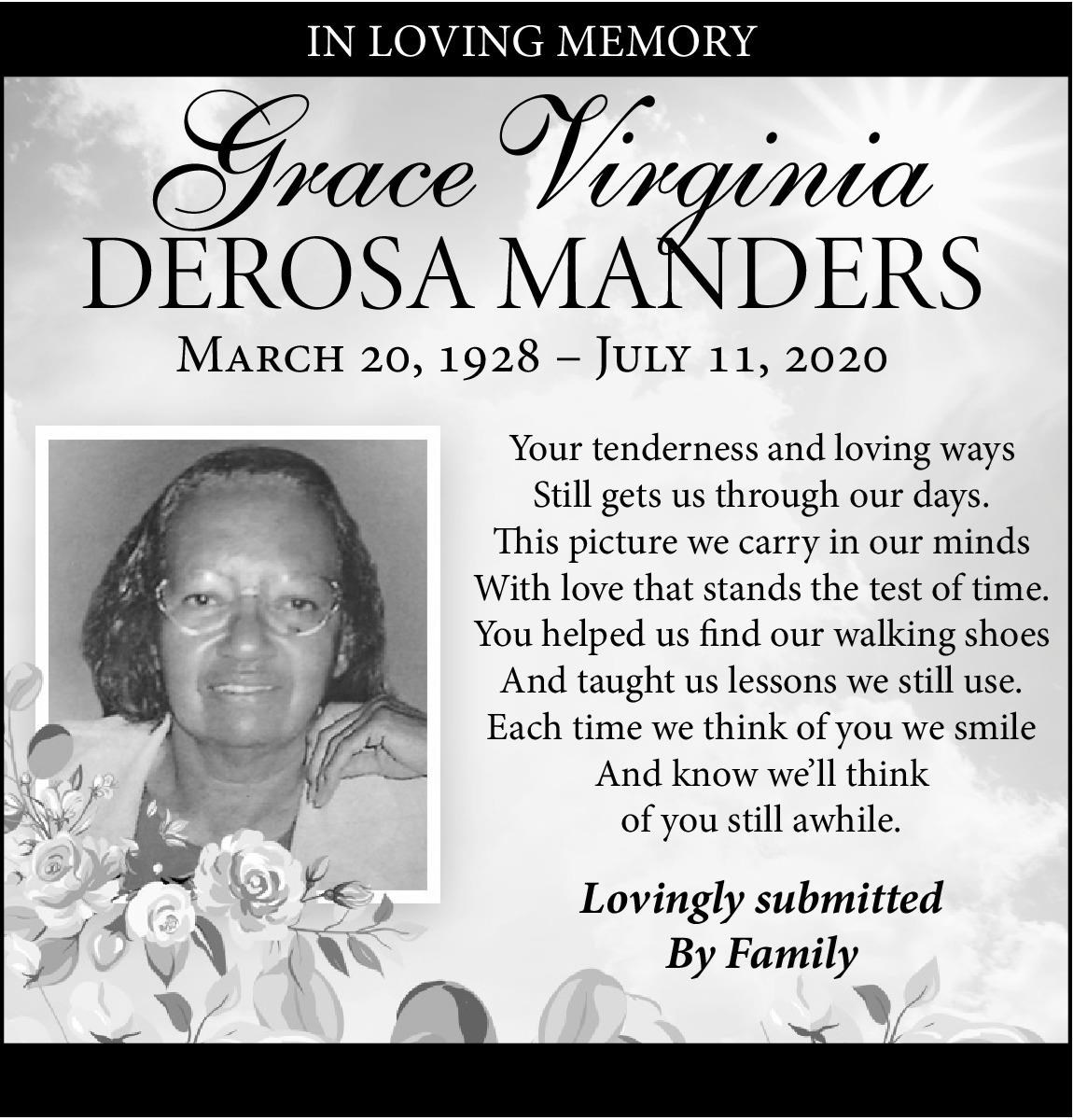 Grace Manders Obituary (2021) - Hamilton, Bermuda - The Royal Gazette