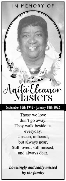 Anita Masters Obituary (2023) - Paget, Bermuda - The Royal Gazette