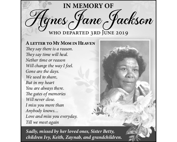 Agnes Jackson Obituary (2024) - Hamilton, Bermuda - The Royal Gazette
