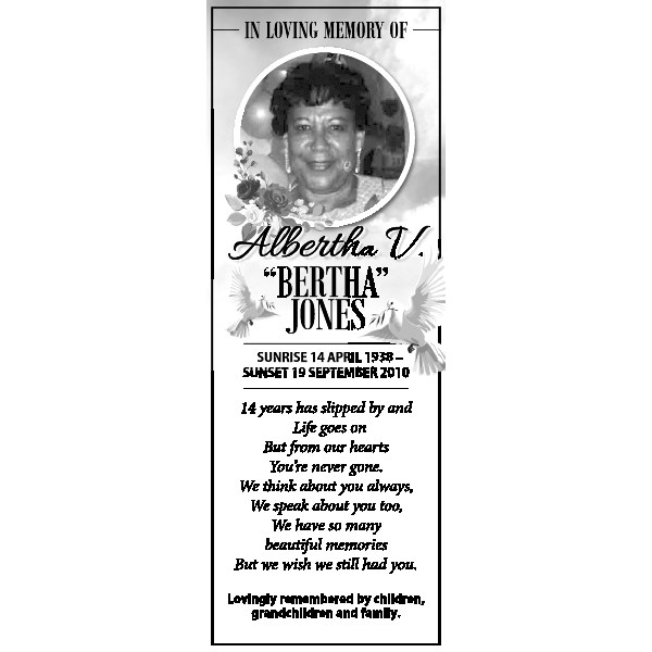 Albertha Jones Obituary (2024) - Hamilton, Bermuda - The Royal Gazette