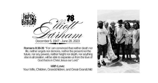 Elliott Durham Obituary (2025) - Bronx, Bermuda - The Royal Gazette