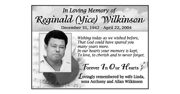 REGINALD WILKINSON Obituary (2010) - Southampton, Bermuda - The Royal ...