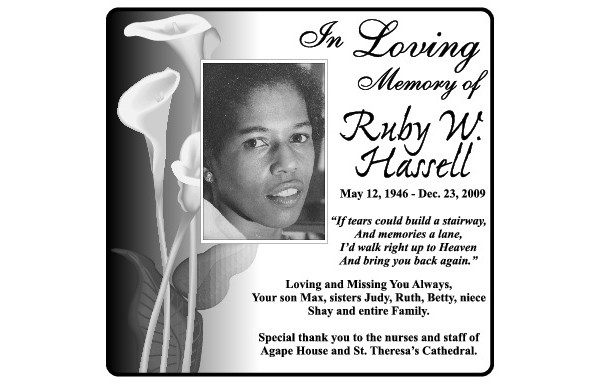 RUBY HASSELL Obituary (2010) - Smith'S, Bermuda - The Royal Gazette