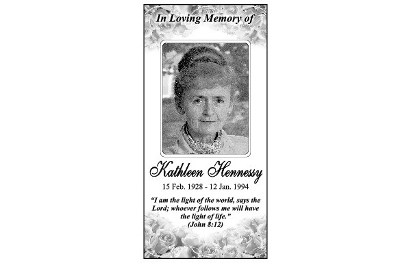 KATHLEEN HENNESSY Obituary (2011) - Devonshire, Bermuda - The Royal Gazette