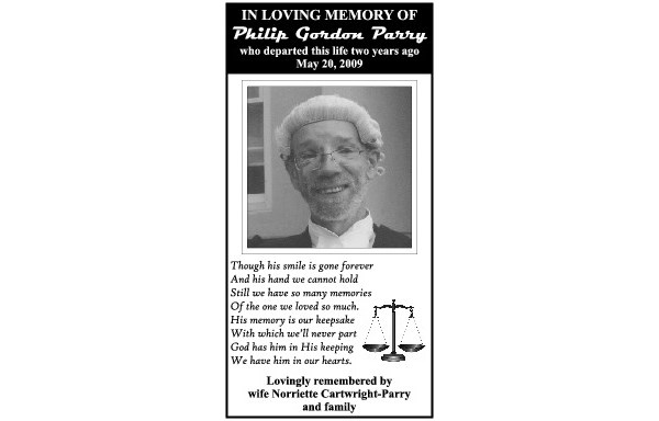 PHILIP PARRY Obituary (2011) - Hamilton, Bermuda - The Royal Gazette